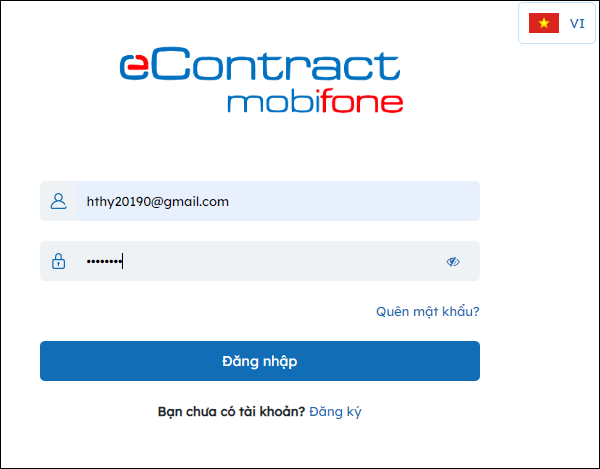 Ký hợp đồng điện tử MobiFone eContract bằng MobiCA token