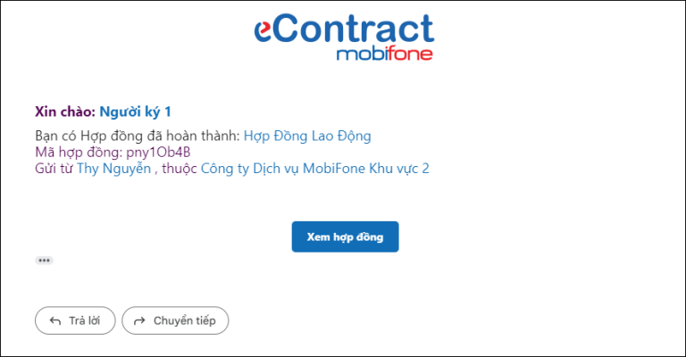 Ký hợp đồng điện tử MobiFone eContract bằng MobiCA token