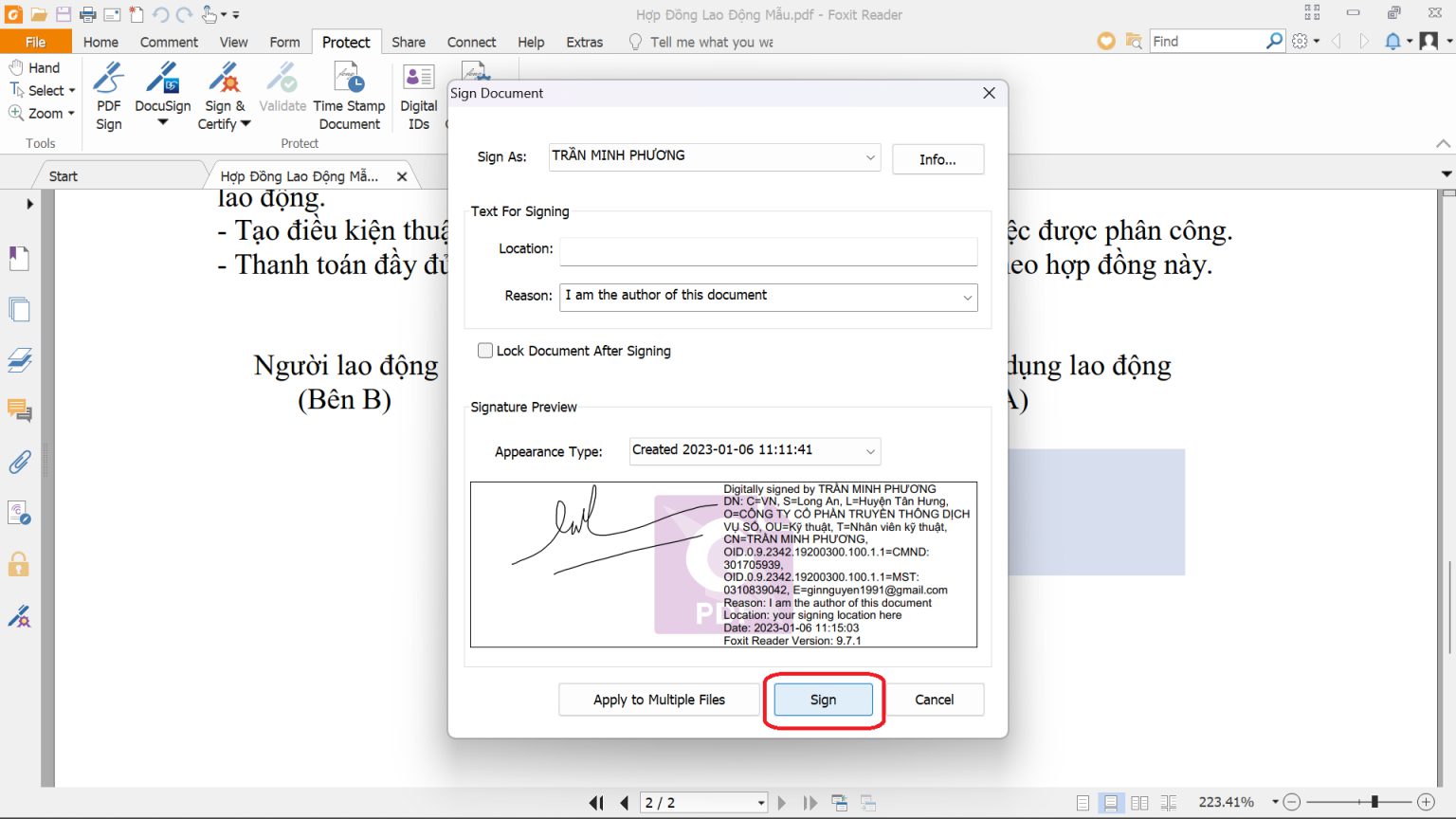 Cách ký chữ ký số trên file PDF mới nhất 2025